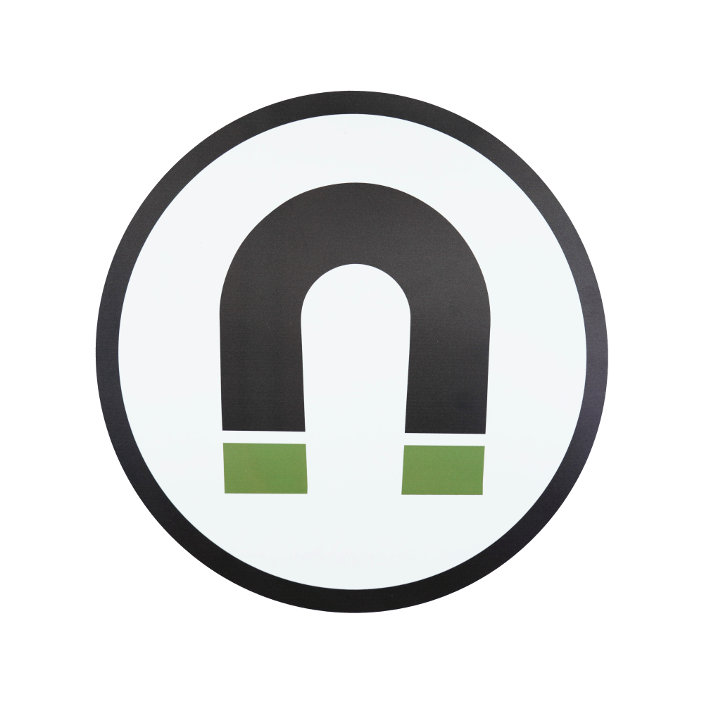 Round magnetic signs with own print | Online ordering