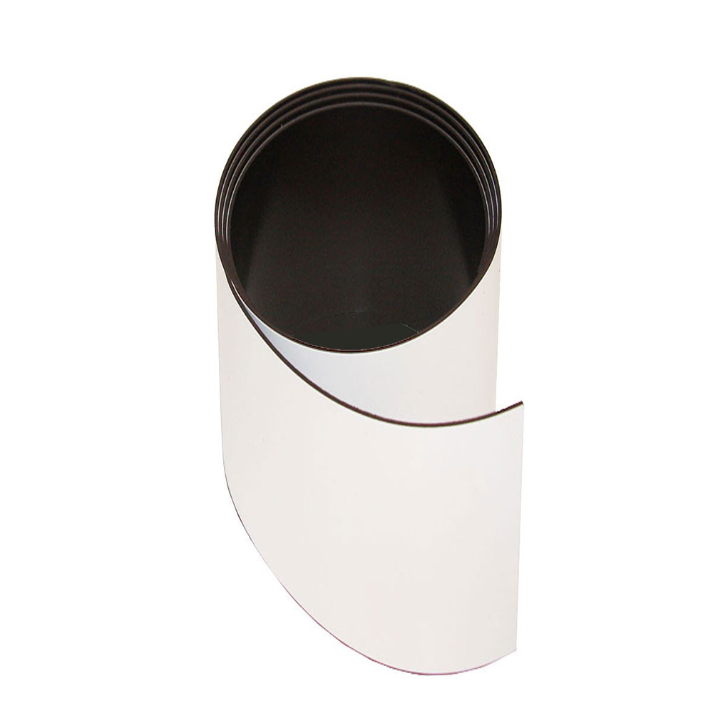 White Magnetic Foil 15 cm. | MT150 magnetic tape, 1 metre