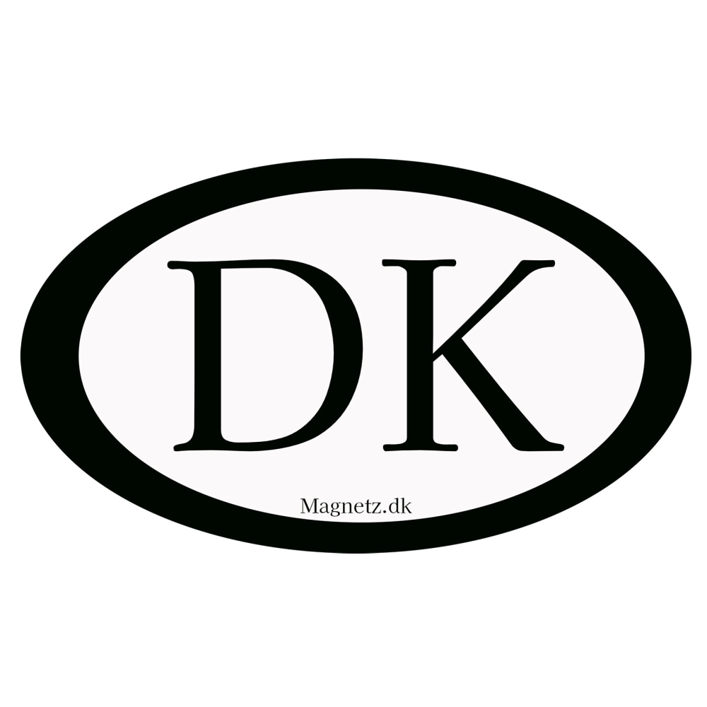DK license plate for the car? Buy strong magnetic signs for the car ...