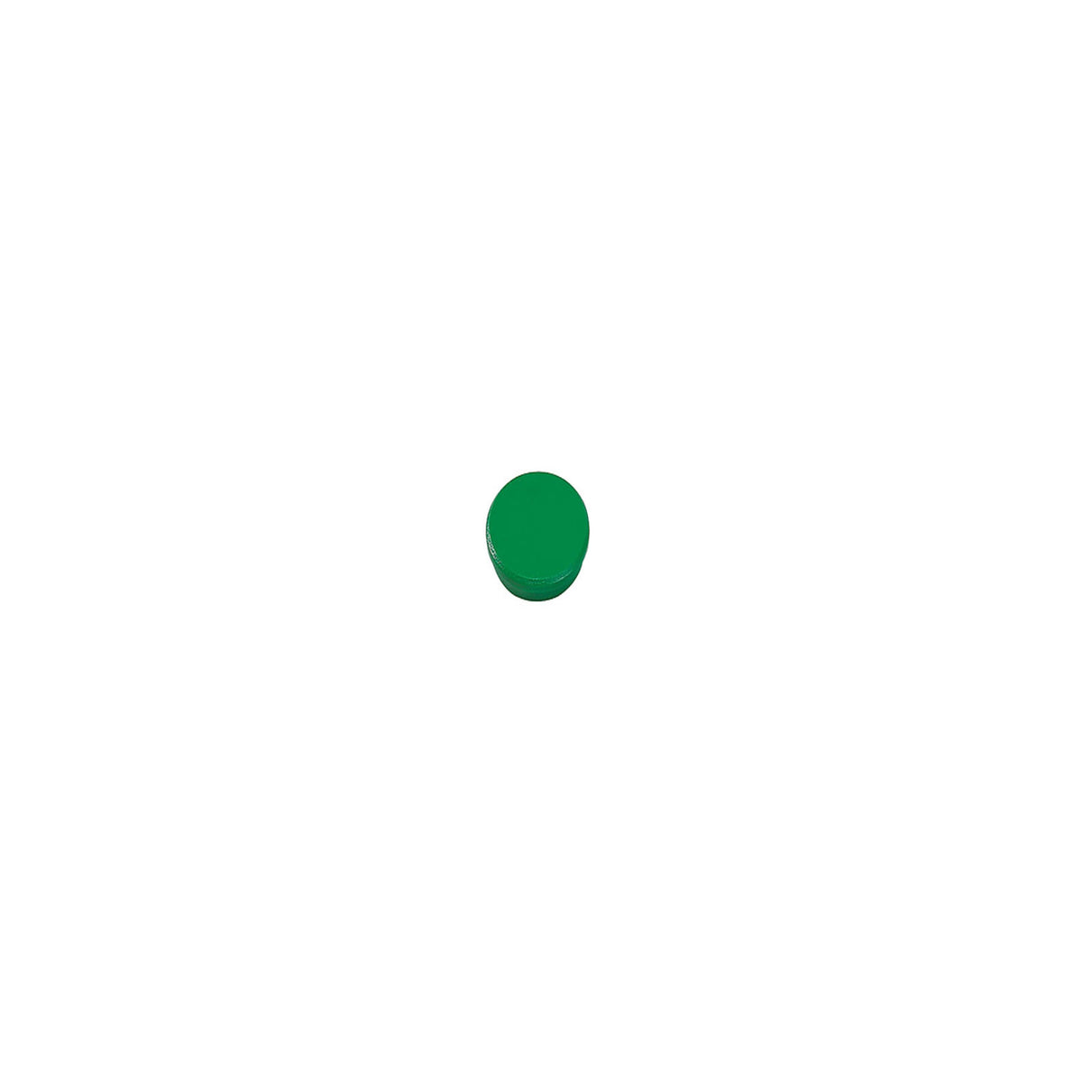 Small green office magnet | Cheap office magnets Ø13 mm.