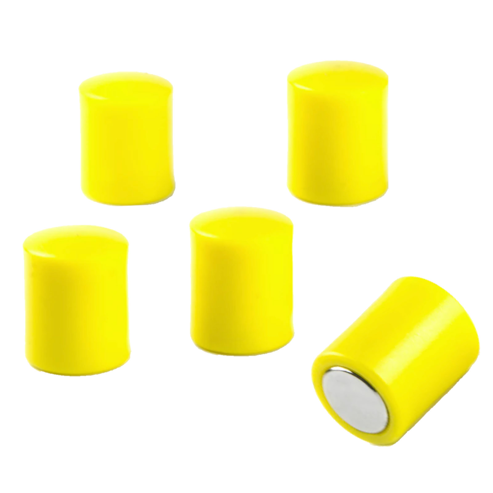 Yellow magnets, very strong! Only 18,60 EUR at Magnetpartner