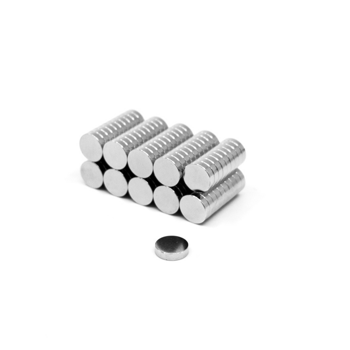 Hobby Magnets 8x2 mm. (100 pack) | Cheap magnets for DIY