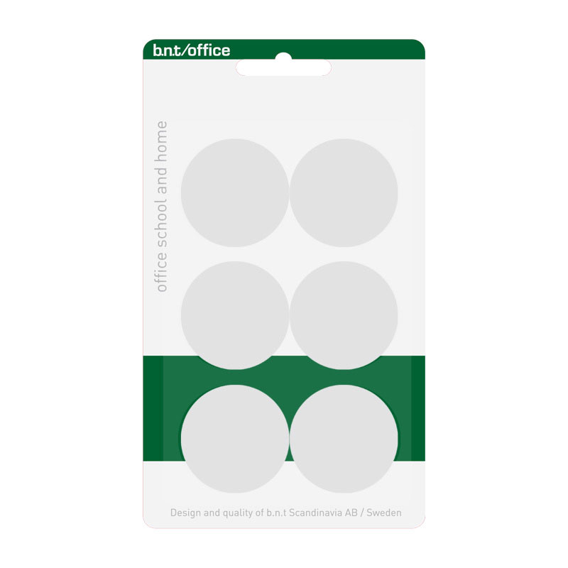 BNT Office Magnet, White Ø30 mm. (6-pack) | Office magnets online