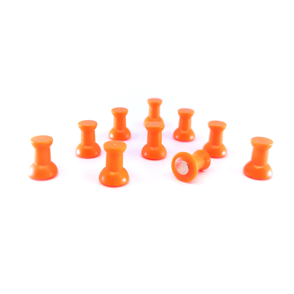 Orange office magnets | PIN magnets 10-pack, 4,87 EUR