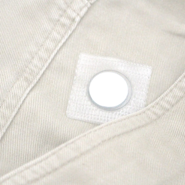 Sew-in magnets for sewing in clothes | 18x2 mm. magnet in PVC-pocket