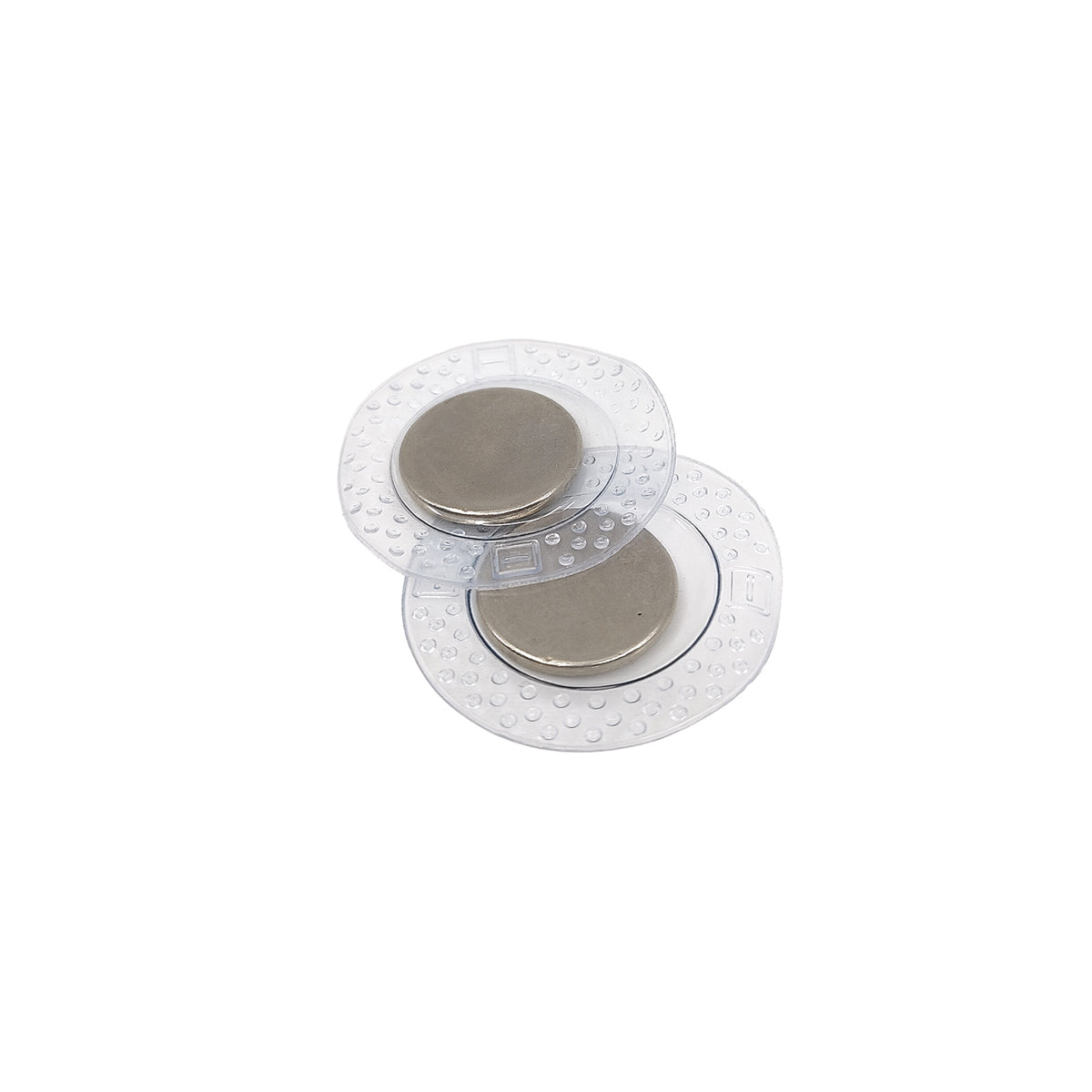 Sew-in magnets for sewing in clothes | 18x2 mm. magnet in PVC-pocket