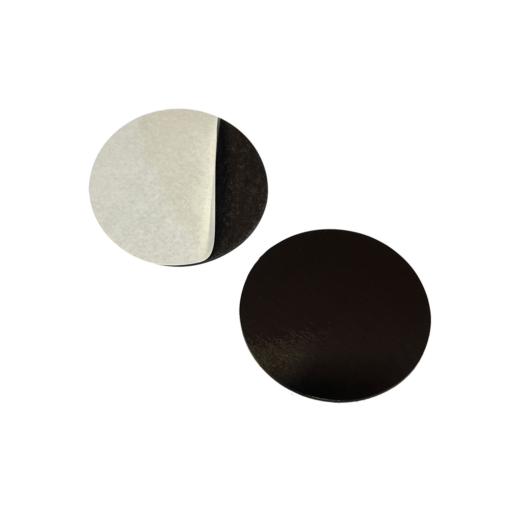 Small round magnetic pieces with self-adhesive | Make your own magnets